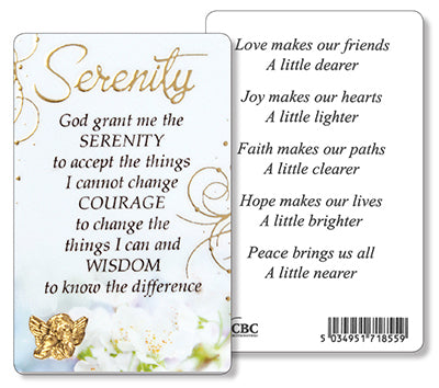 Religious Faith Prayer Card - Serenity Verse – Serenity Gifts